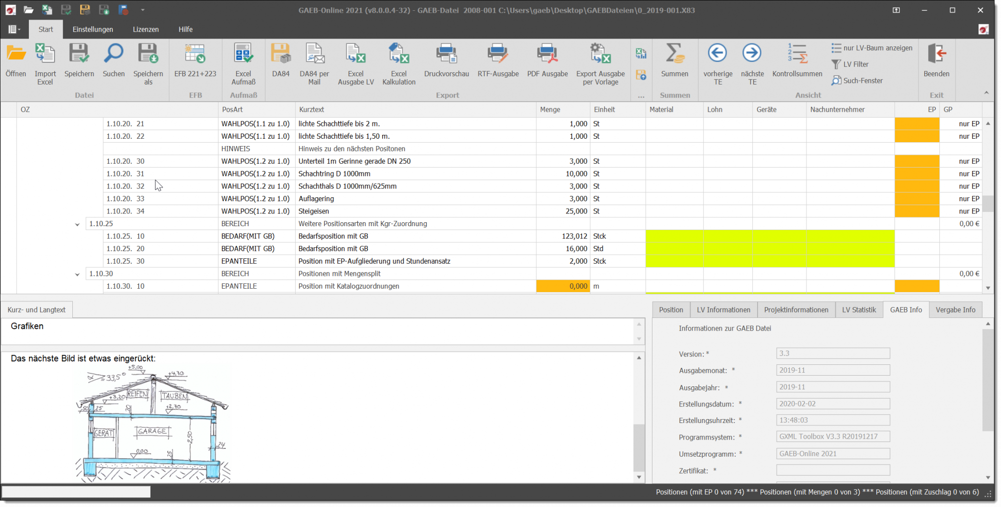 GAEB Ausschreibungen einfach mit Excel und Word bearbeiten